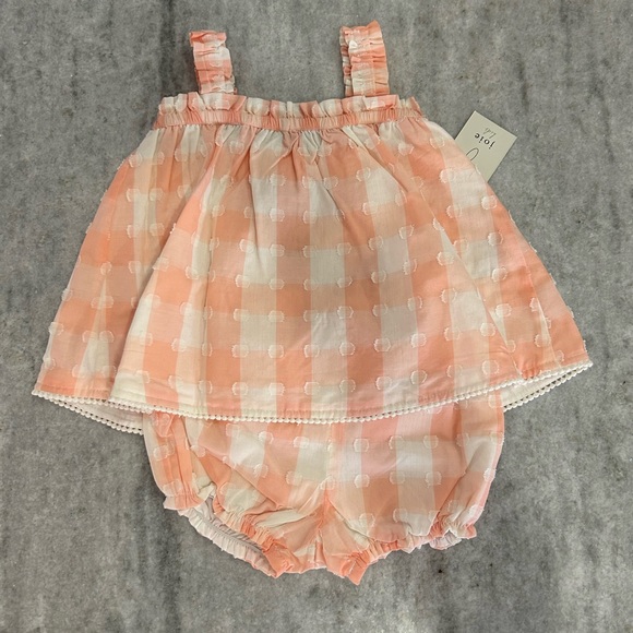 Joie | Matching Sets | Joie Checkered Bloomer Set Size 24m | Poshmark